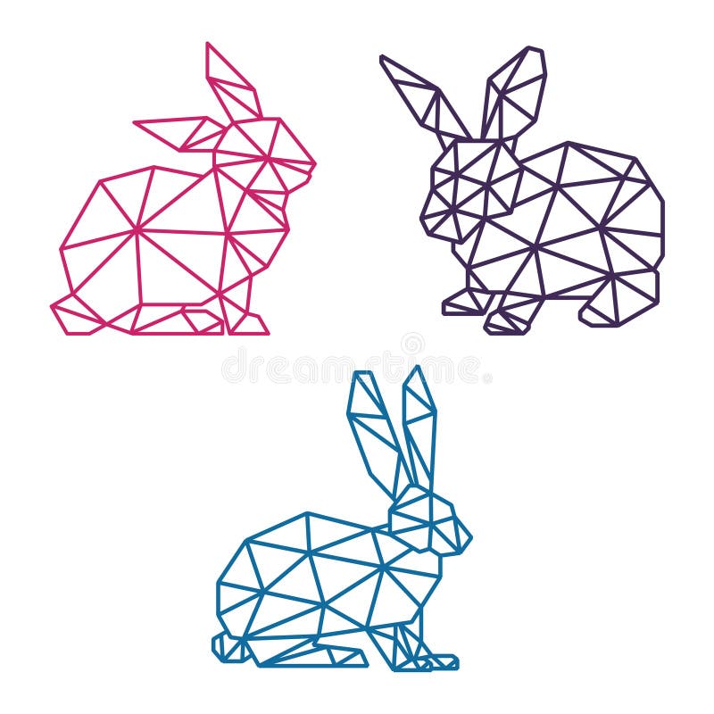 Polygon Rabbit Head Stock Illustrations – 181 Polygon Rabbit Head Stock ...