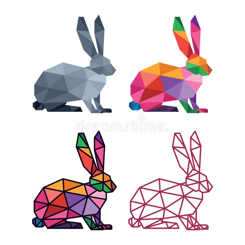 Polygon Rabbit Head Stock Illustrations – 181 Polygon Rabbit Head Stock ...