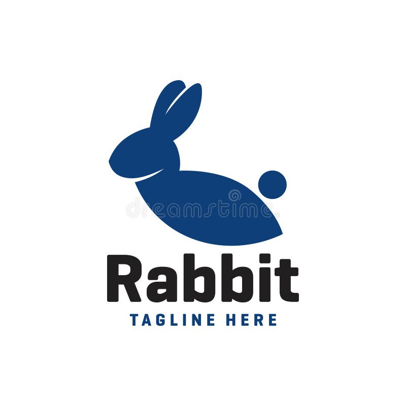 Black Rabbit Logo Modern Stock Illustrations – 2,022 Black Rabbit Logo ...