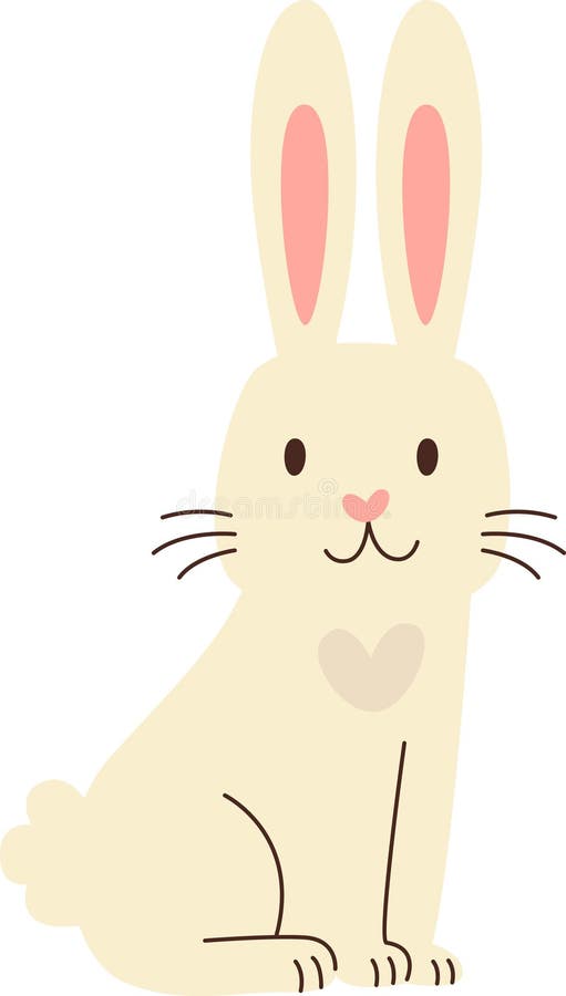 Rabbit Animal Sitting stock vector. Illustration of bunny - 306226941