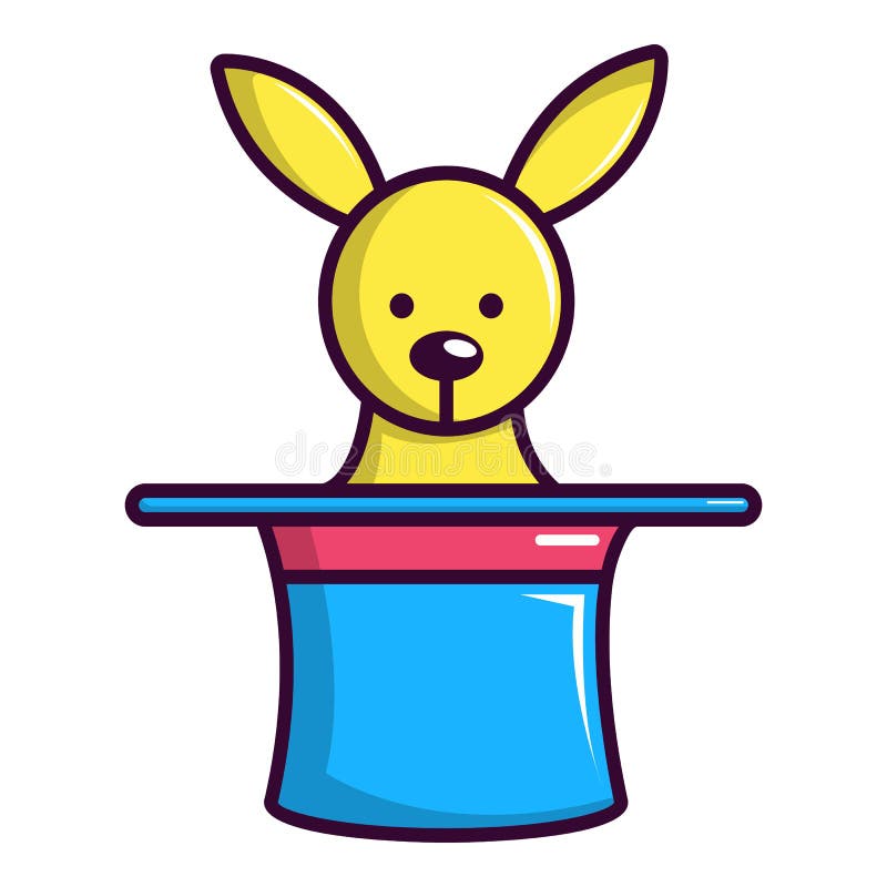 Vector Cartoon Rabbit Top Hat Stock Illustrations – 696 Vector Cartoon ...