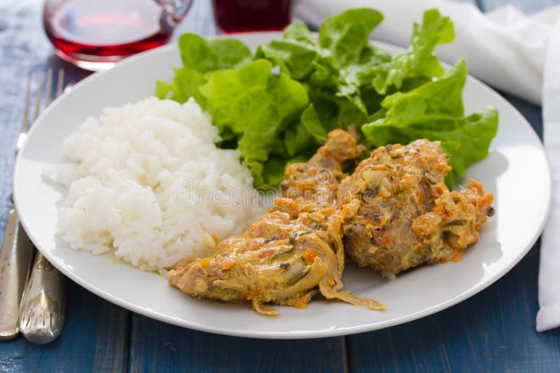 Rabbit Rice stock photo. Image of tasty, cooked, noodle - 224263700