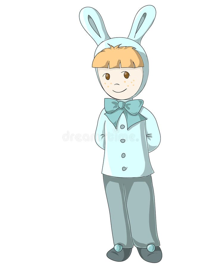 Rabbit boy stock vector. Illustration of isolated, little - 15784319