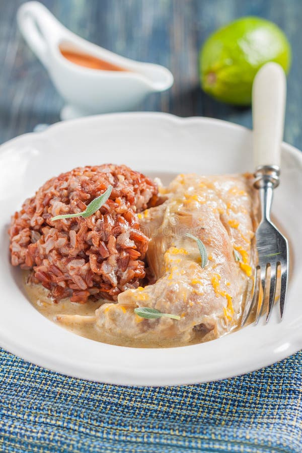 Rabbit Rice stock photo. Image of tasty, cooked, noodle - 224263700