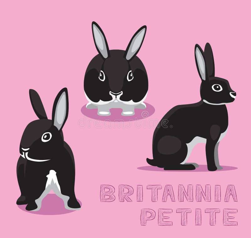Rabbit Britannia Petite Cartoon Vector Illustration Stock Vector ...