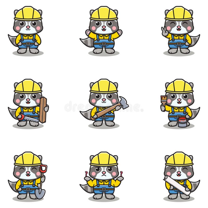 Foreman Raccoon Stock Illustrations – 6 Foreman Raccoon Stock ...