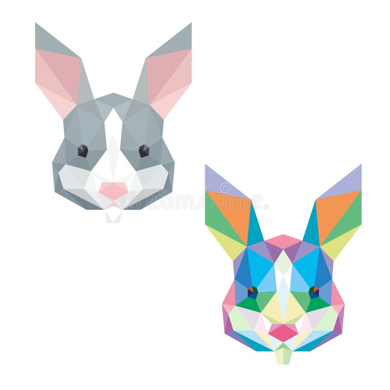 Polygonal Rabbit Stock Illustrations – 507 Polygonal Rabbit Stock ...