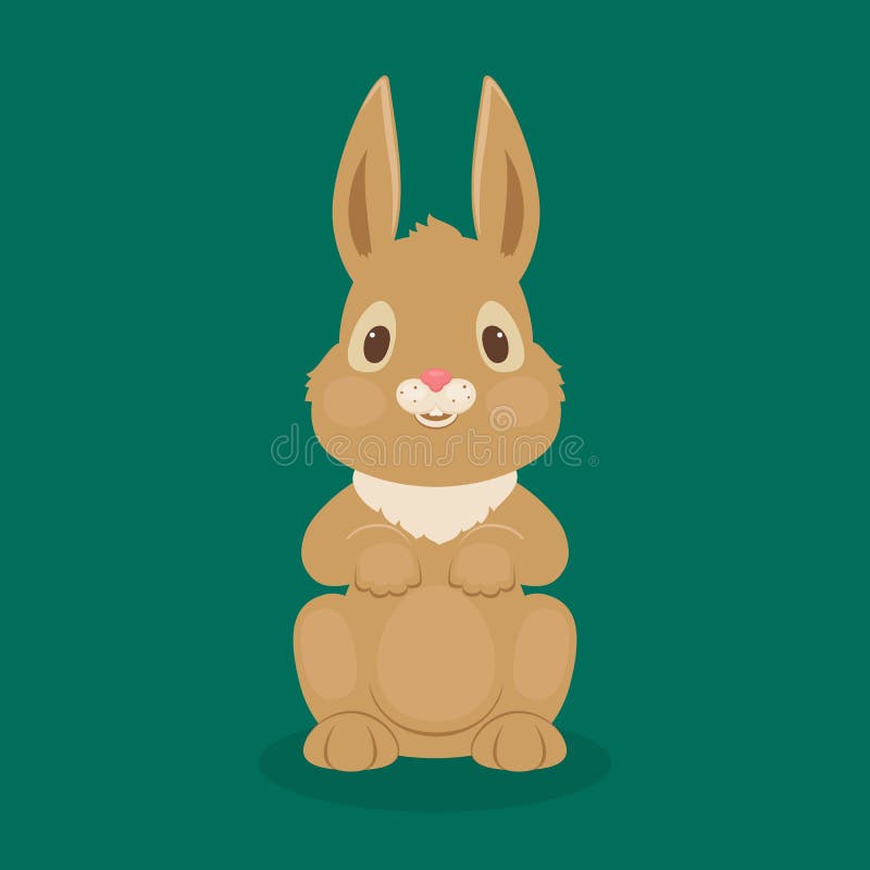 Rabbit/bunny Vector Illustration Stock Vector - Illustration of cute ...