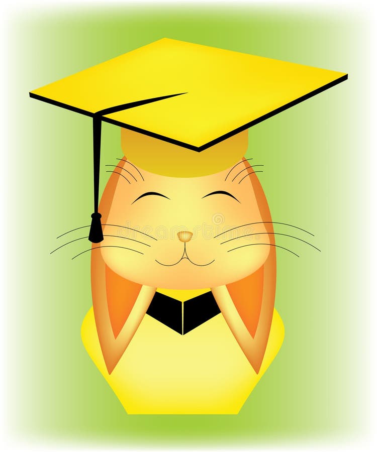Graduation Rabbit Stock Illustrations – 173 Graduation Rabbit Stock ...