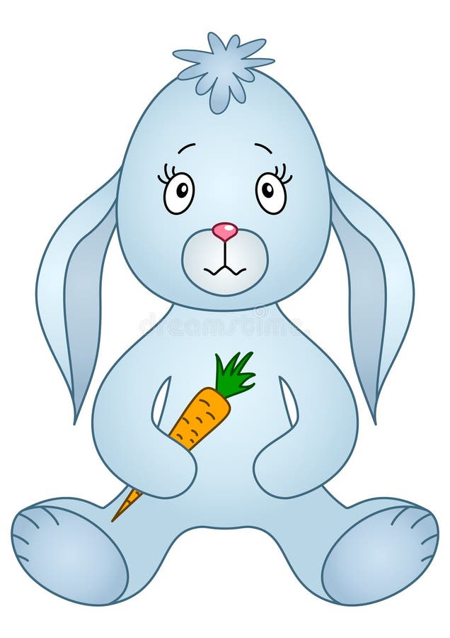 Rabbit With Carrot Picture. Image: 17427736