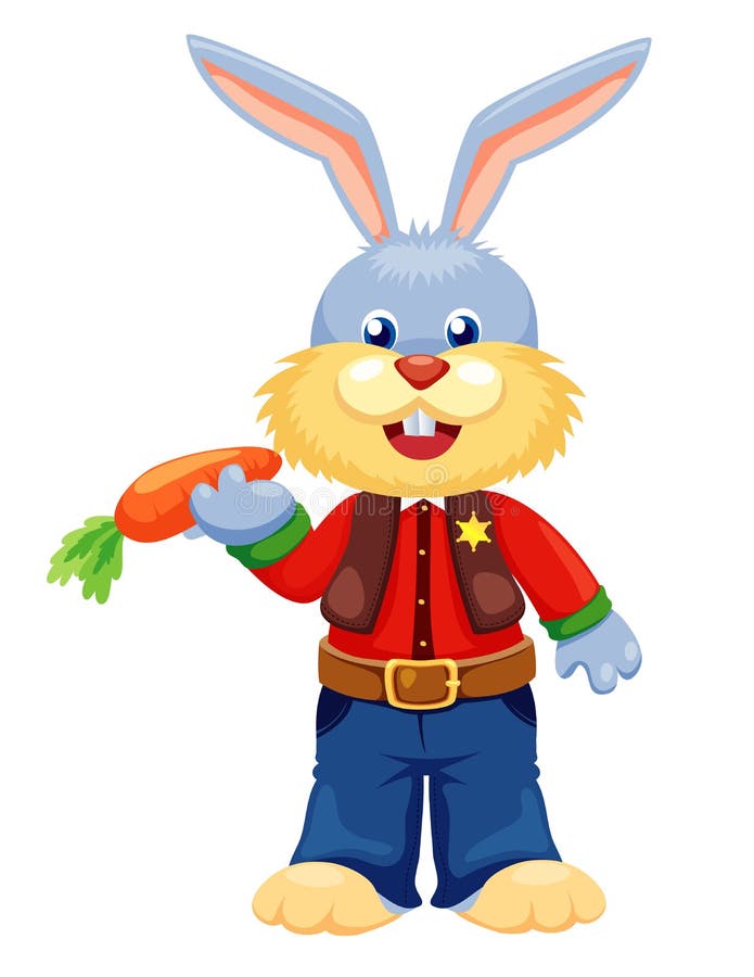 Bunny rabbit cartoon stock vector. Illustration of isolated - 28725921