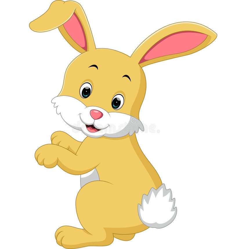 Rabbit cartoon stock vector. Illustration of character - 80074610