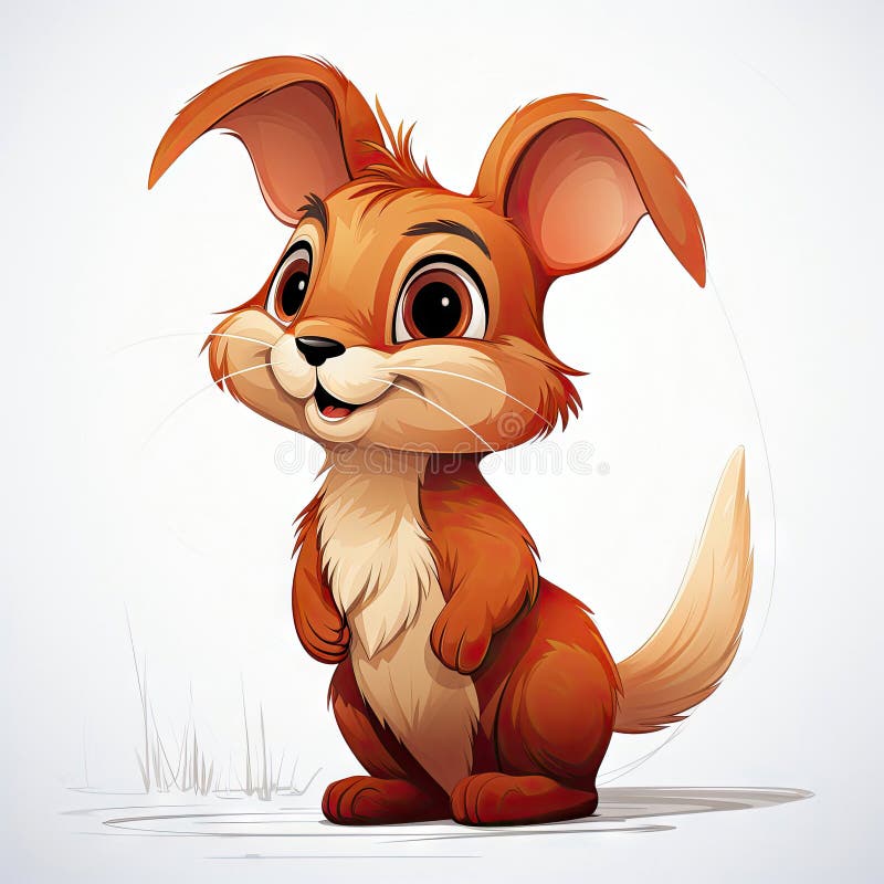 Rabbit Cartoon Style Tshirt Design Graphic Stock Illustration ...