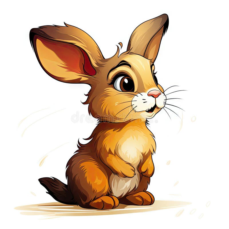 Rabbit Cartoon Style Tshirt Design Graphic Stock Illustration ...