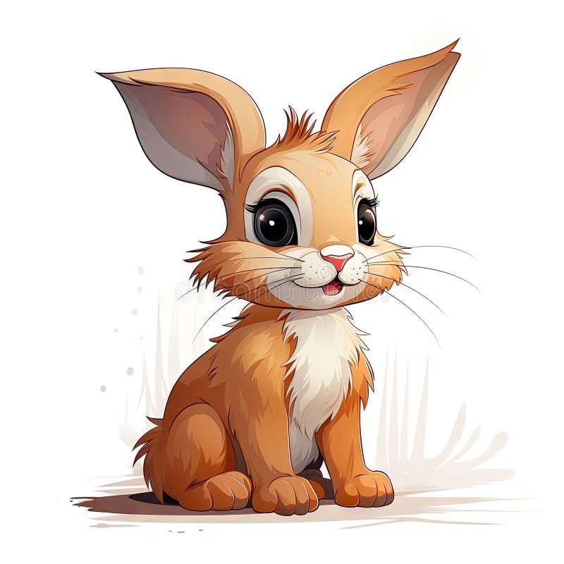 Rabbit Cartoon Style Tshirt Design Graphic Stock Illustration ...