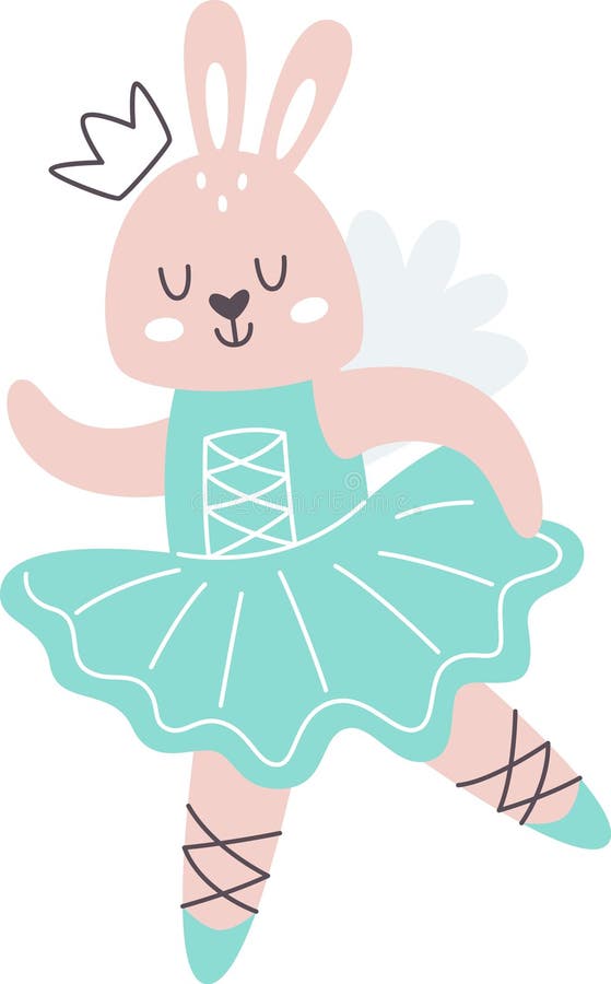 Rabbit Character Dancing stock vector. Illustration of dance - 299625917