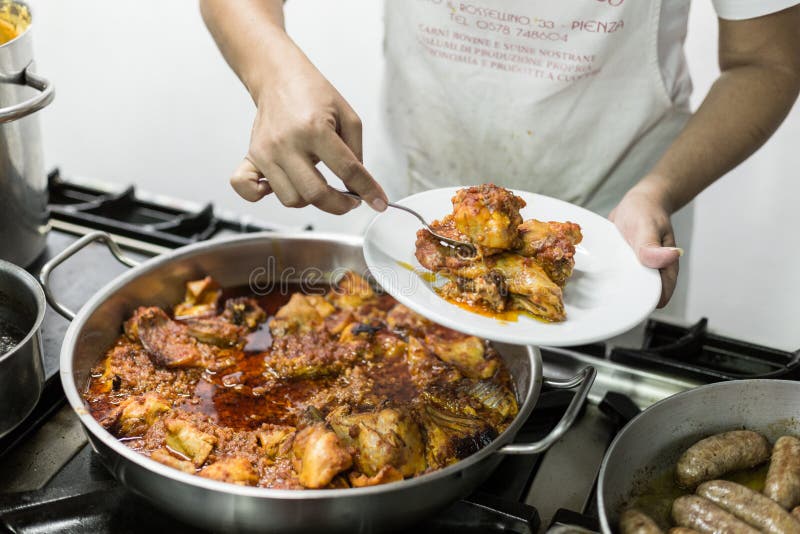 Rabbit Chausser is Cooking in the Pot Editorial Photography - Image of ...