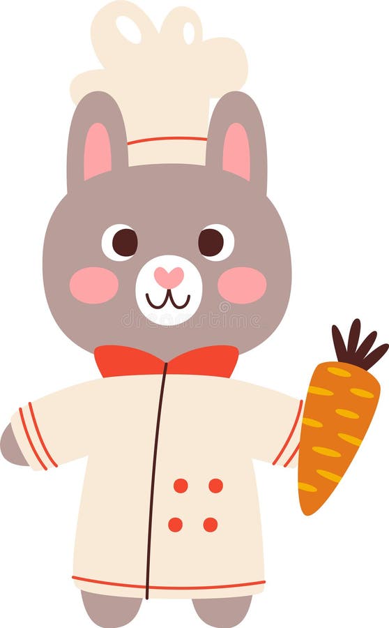 Rabbit Chef Character stock vector. Illustration of character - 293785868