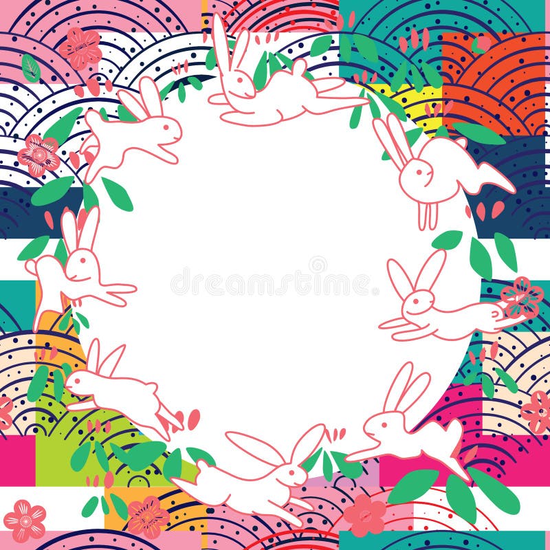 Circle Rabbits Stock Illustrations – 725 Circle Rabbits Stock ...