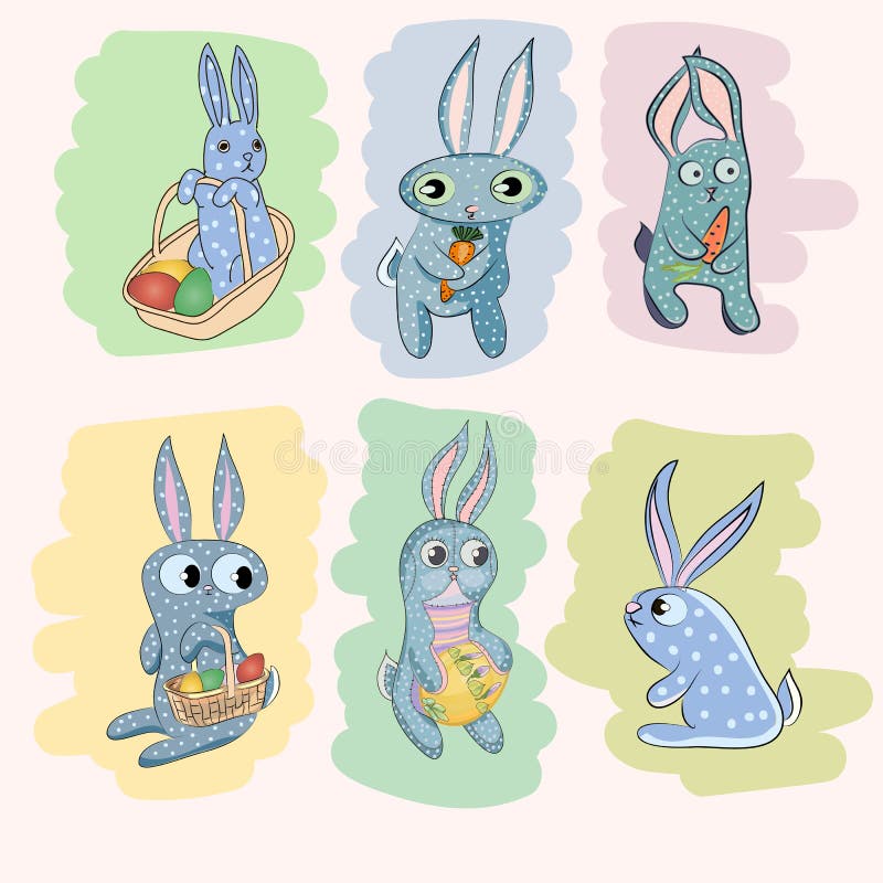 Rabbit Collection stock illustration. Illustration of child - 51183496
