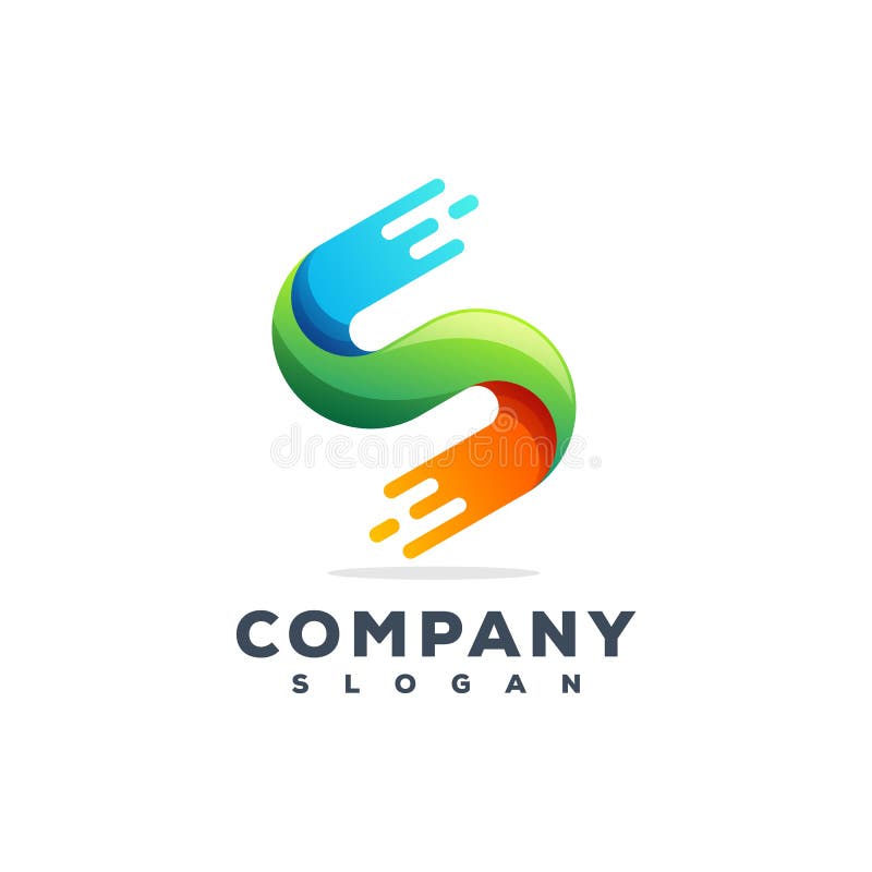 Letter S Color Full Logo Design Ready To Use Stock Illustration ...