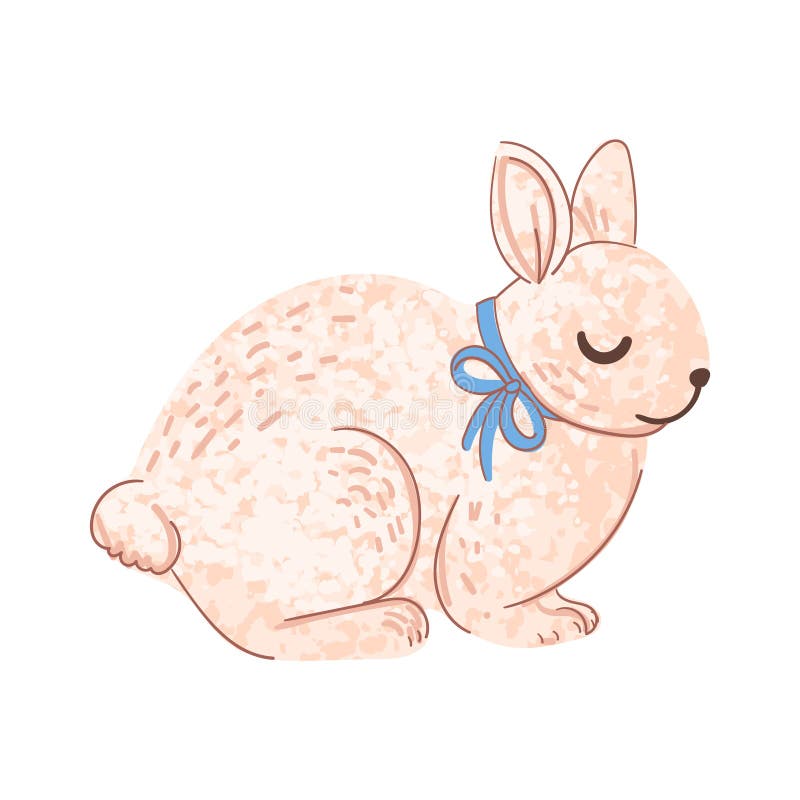 Rabbit Colorful Illustration Stock Vector - Illustration of little ...