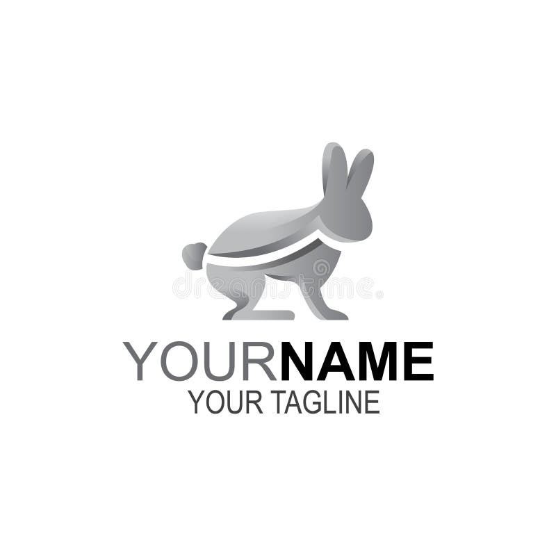 Rabbit Creative Illustration Logo Icon Design Stock Vector ...