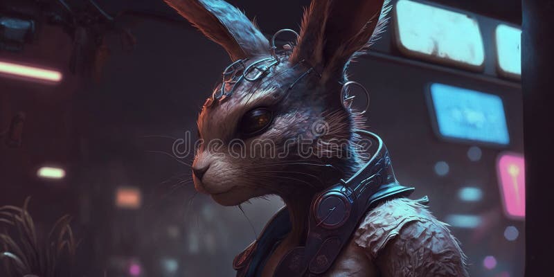 Cyberpunk Rabbit Stock Illustrations – 162 Cyberpunk Rabbit Stock ...