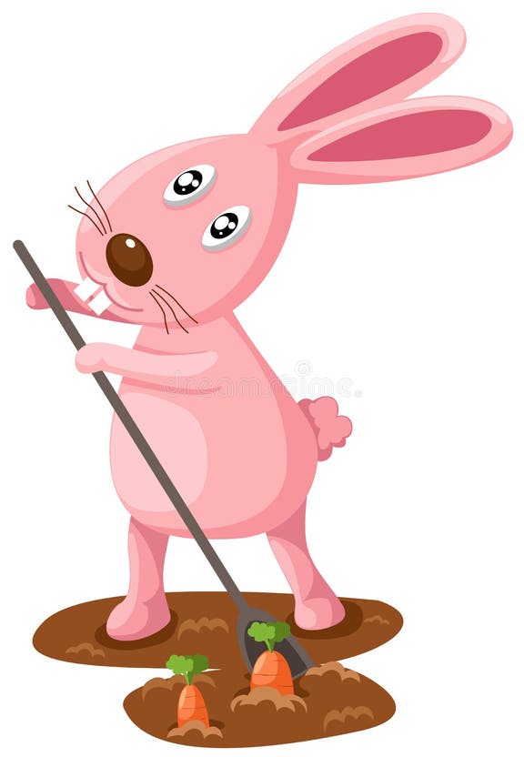 Cartoon Rabbit Digging Stock Illustrations – 42 Cartoon Rabbit Digging ...