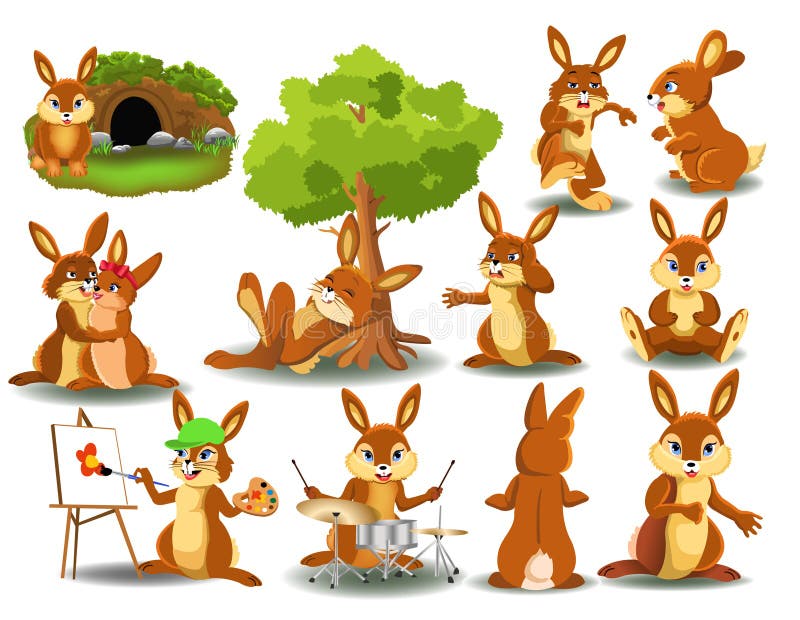 Scared Rabbit Stock Illustrations – 267 Scared Rabbit Stock ...