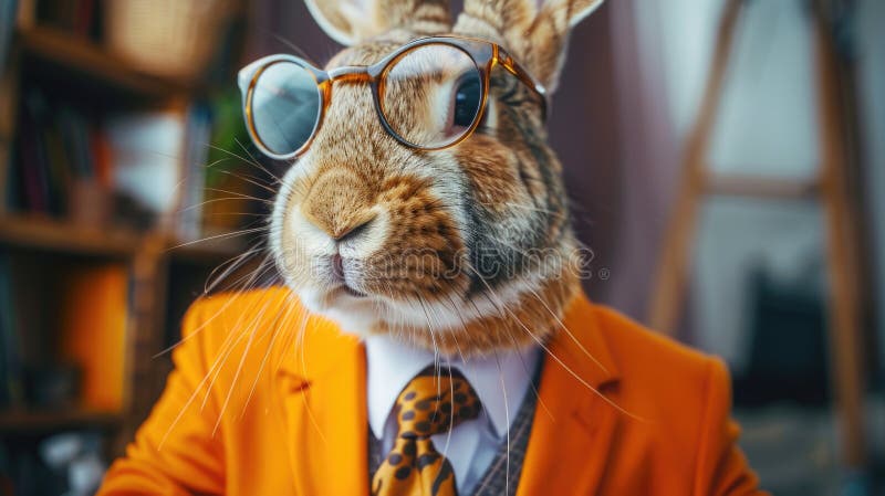 Business Rabbit stock image. Image of rabbit, professional - 371739461