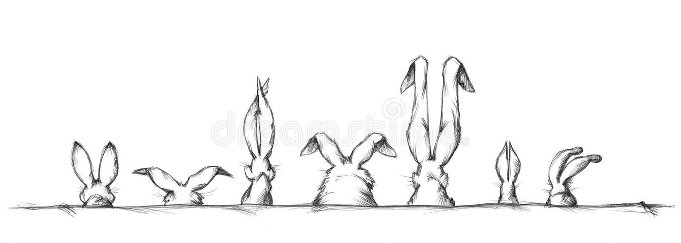 Rabbit Ears Stock Illustrations – 78,185 Rabbit Ears Stock ...