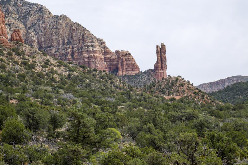 Rabbit Ears Rock stock photo. Image of arizona, vacation - 70517404