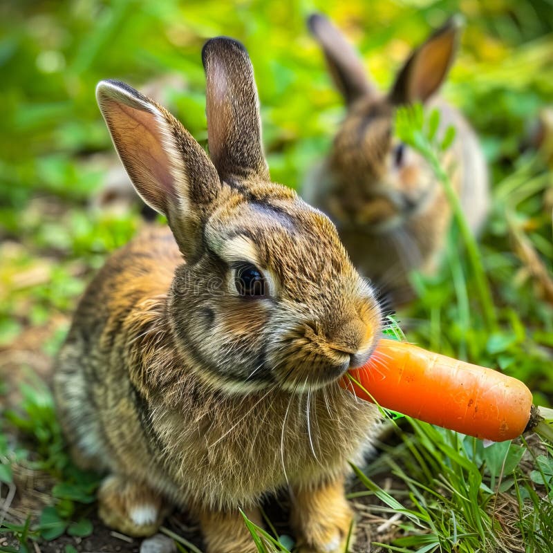 2,483 Rabbit Eating Carrot Stock Photos - Free & Royalty-Free Stock ...