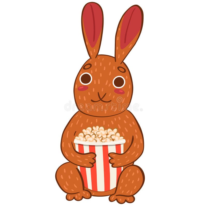Kids Eating Popcorn Stock Illustrations – 180 Kids Eating Popcorn Stock ...