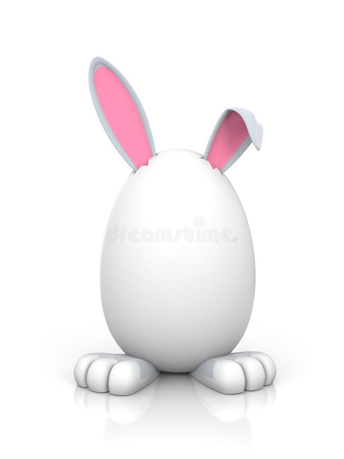 Rabbit in the egg. Male stock illustration. Illustration of pretty ...