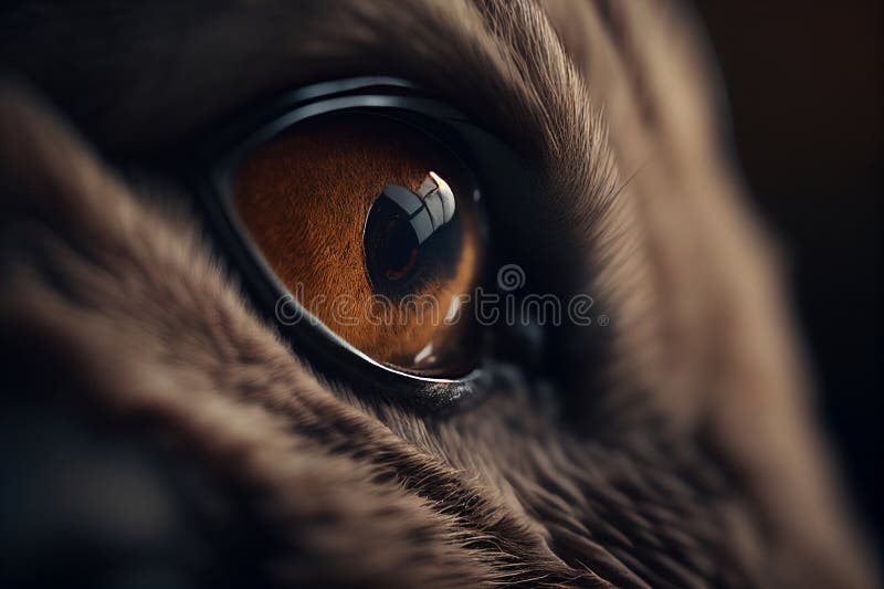 Ultra Detailed Rabbit Eyes Created with Generative AI Technology. Stock ...