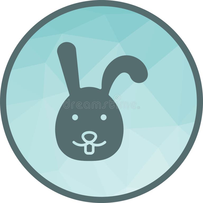 Rabbit Face Icon Vector Image. Stock Vector - Illustration of symbol ...