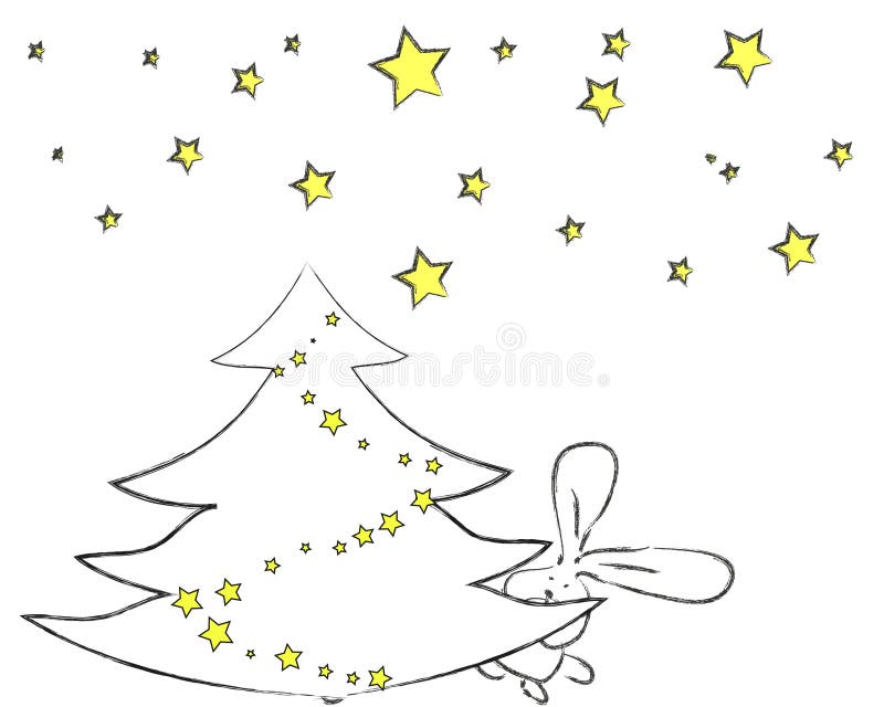 Rabbit Behind Tree Stock Illustrations – 93 Rabbit Behind Tree Stock ...