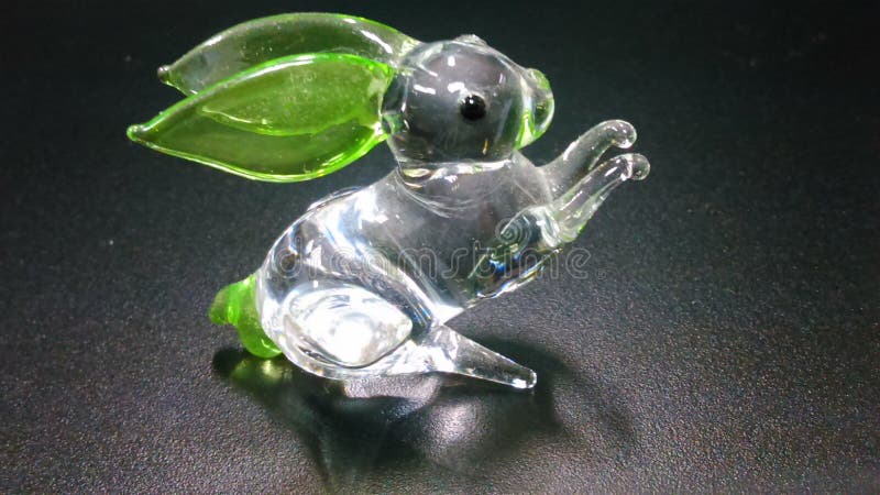 Rabbit glass miniature stock photo. Image of collection - 44417956