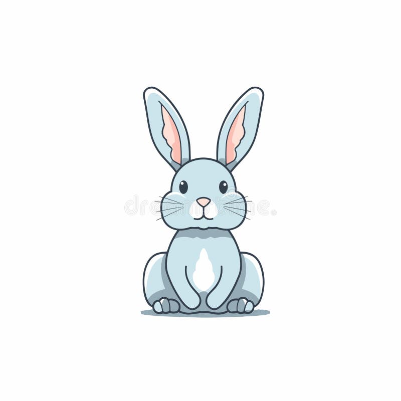 Rabbit Hand-drawn Illustration. Rabbit. Vector Doodle Style Cartoon ...