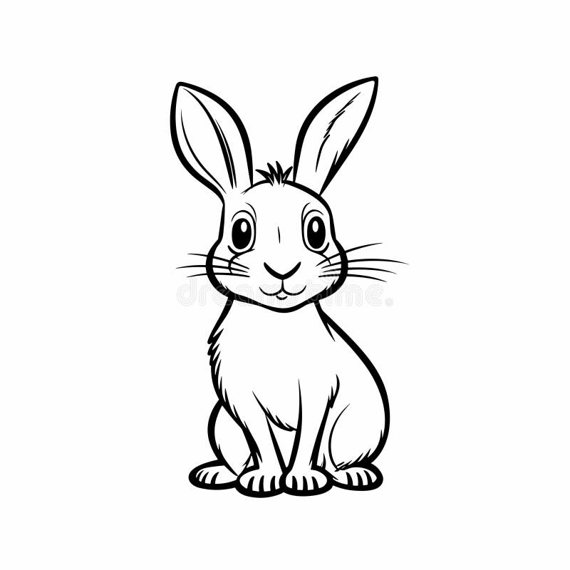 Bunny Hand-drawn Illustration. Bunny. Vector Doodle Style Cartoon ...