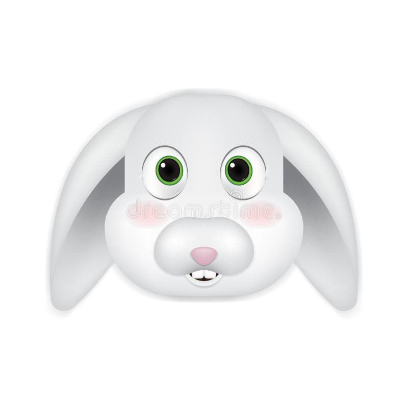 Rabbit head cartoon stock vector. Illustration of nature - 148691799