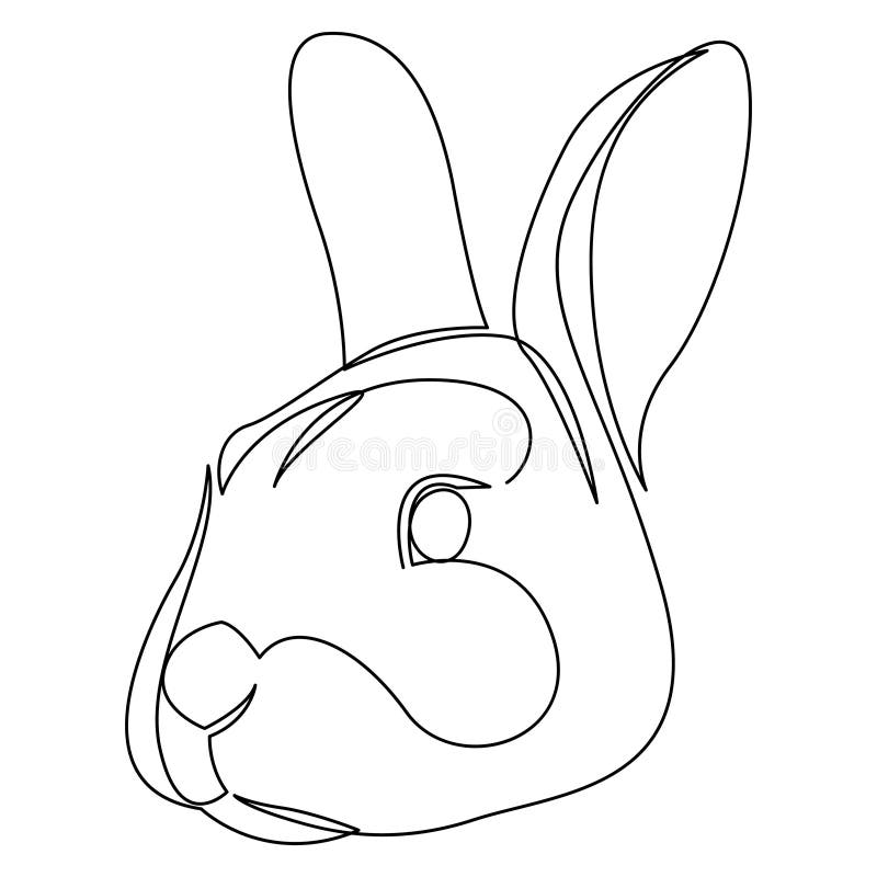 Rabbit Line Drawing Stock Illustrations – 31,988 Rabbit Line Drawing ...