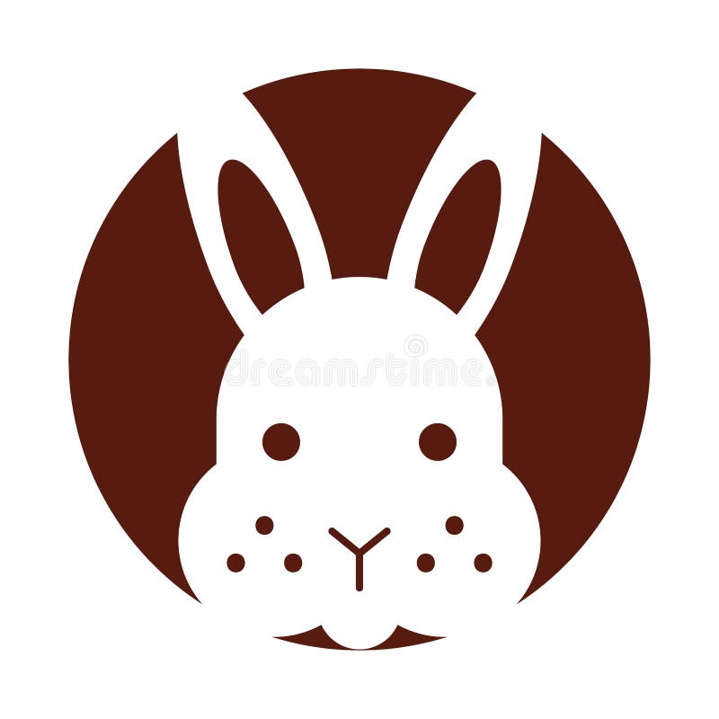 Rabbit head isolated icon stock vector. Illustration of emblem - 95488785