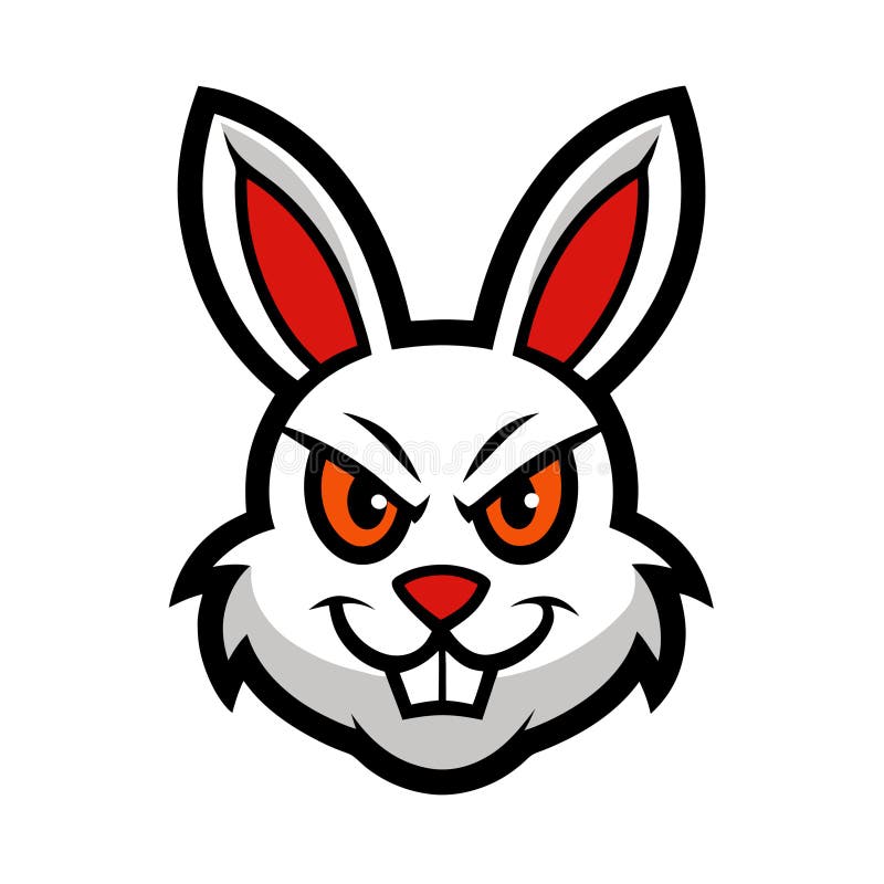 Evil Bunny Face Clipart