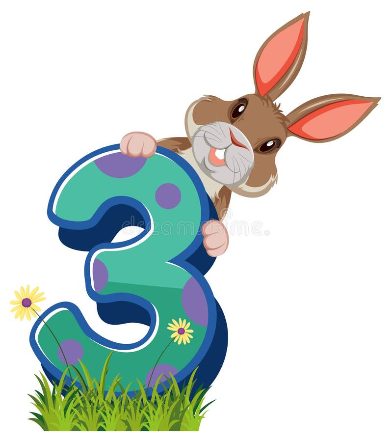Number Character Rabbits Stock Illustrations – 57 Number Character ...