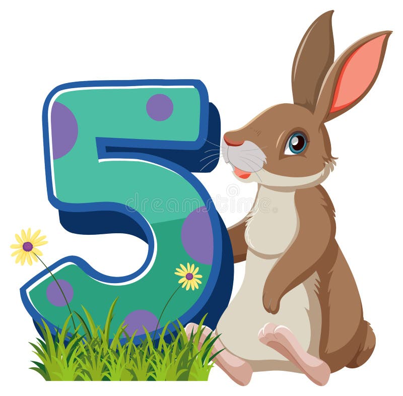 Number Character Rabbits Stock Illustrations – 57 Number Character ...