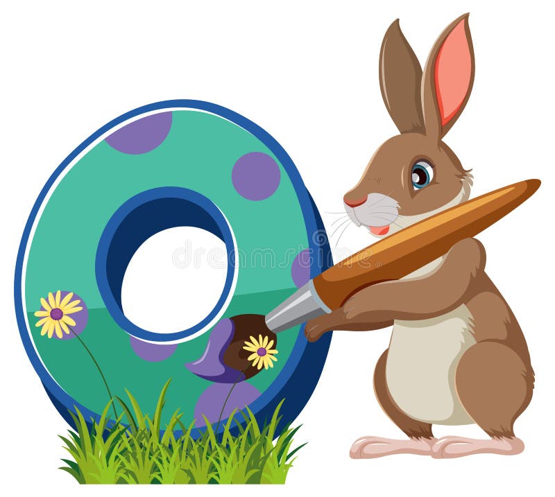Number Character Rabbits Stock Illustrations – 92 Number Character ...