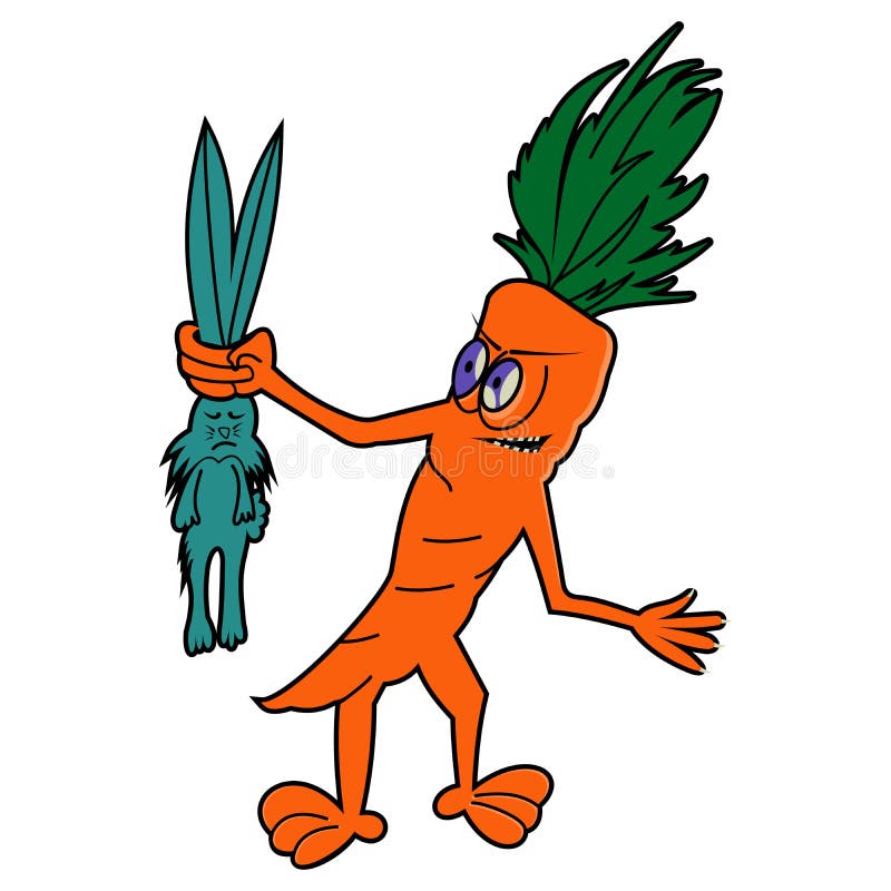 Hunter and rabbit stock vector. Illustration of weapon - 16706335